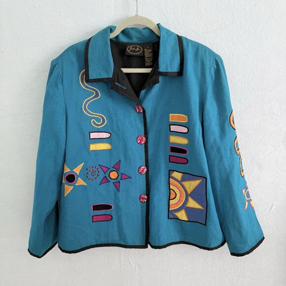 Julia Kim | Jackets & Coats | Vintage Y2k Julia Kim Womens Applique ...